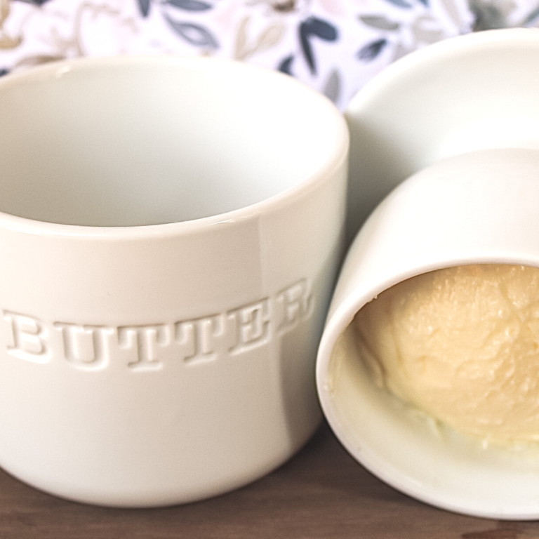 Homemade Butter in a Mason Jar